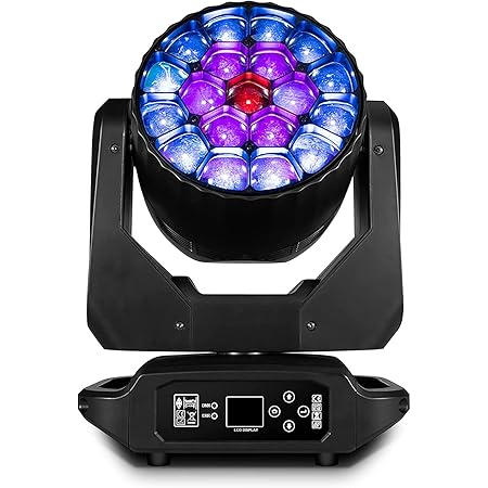 Amazon.com: SHEHDS Moving Head Lights LED 19X20W Beam/Wash/Zoom/Dazzle ...