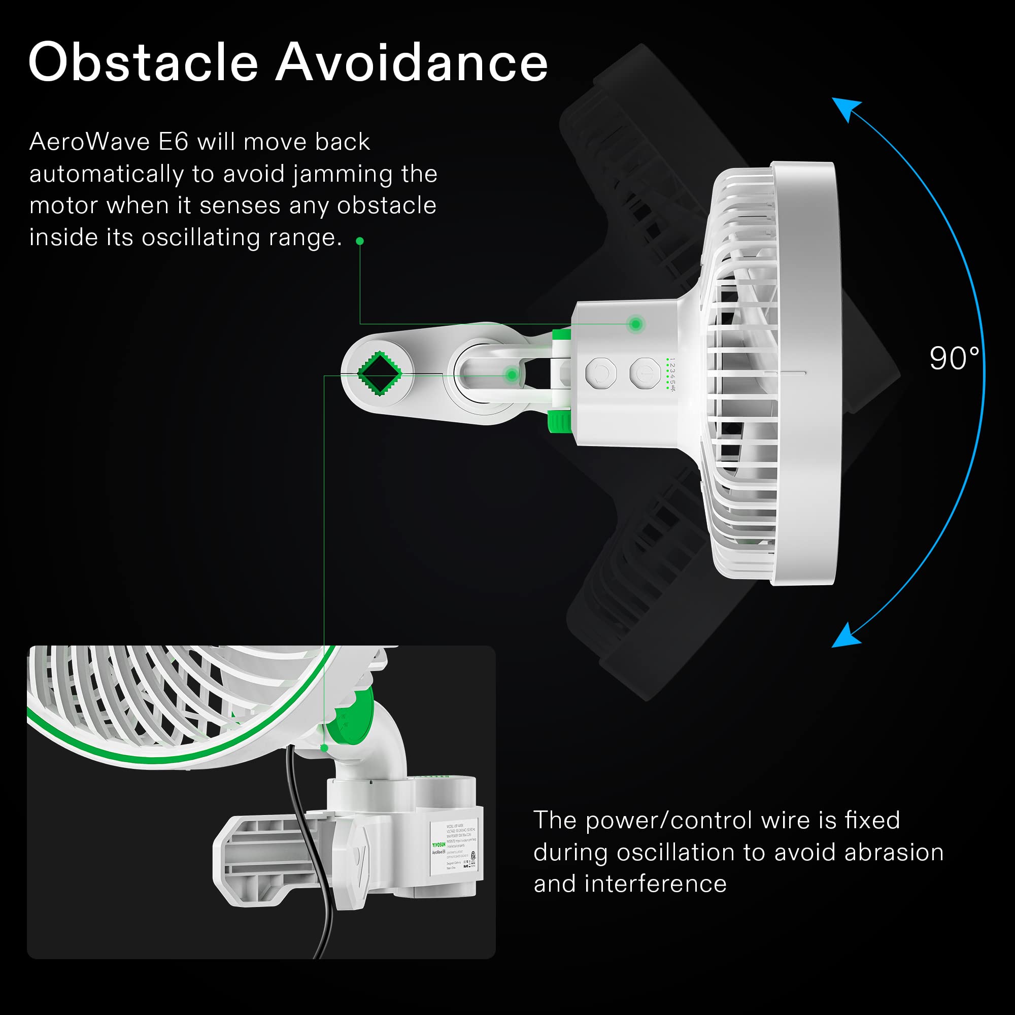 Snapklik.com : AeroWave E6 Grow Tent Fan 6, EC Motor, Smart Wifi ...