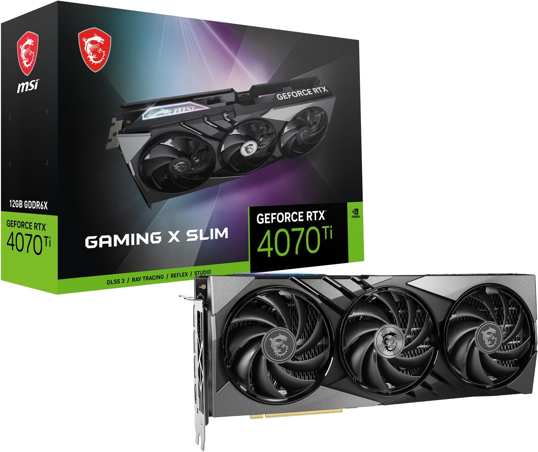 MSI GeForce RTX 4070 Ti GAMING X SLIM 12G Graphics Card - RTX 4070 Ti ...