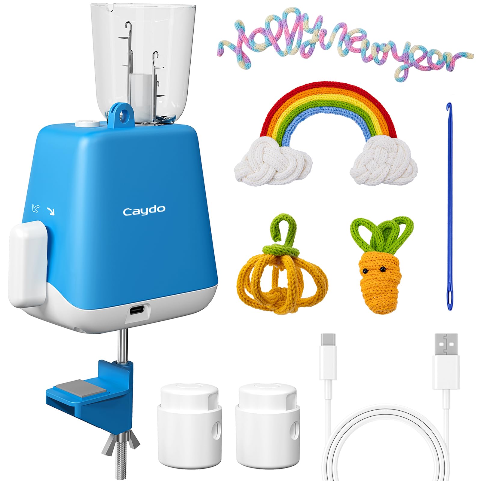 Amazon.com: Caydo i Cord Knitting Machine, Electric iCord Maker Tool ...