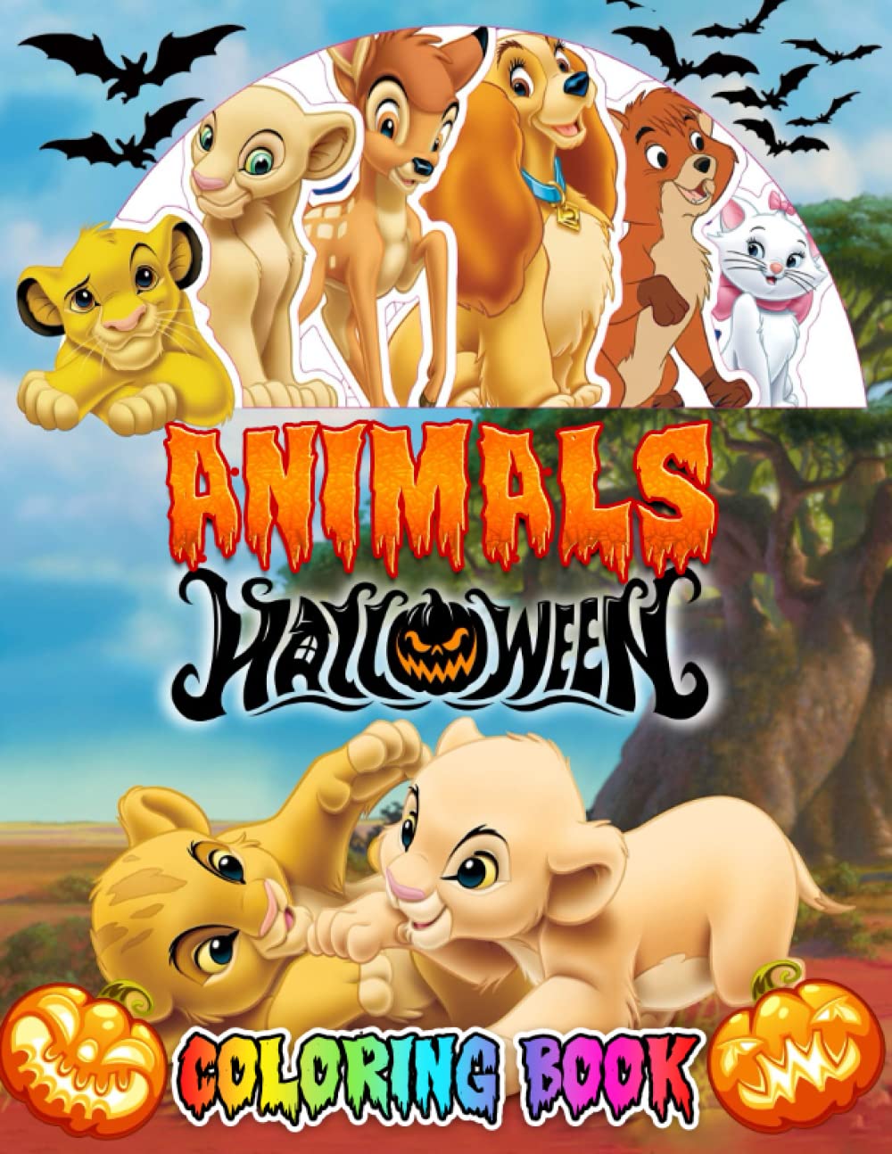Buy Animals Halloween Coloring Book Awesome Cartoon Animal Colouring buy-animals-halloween-coloring-book-awesome-cartoon-animal-colouring