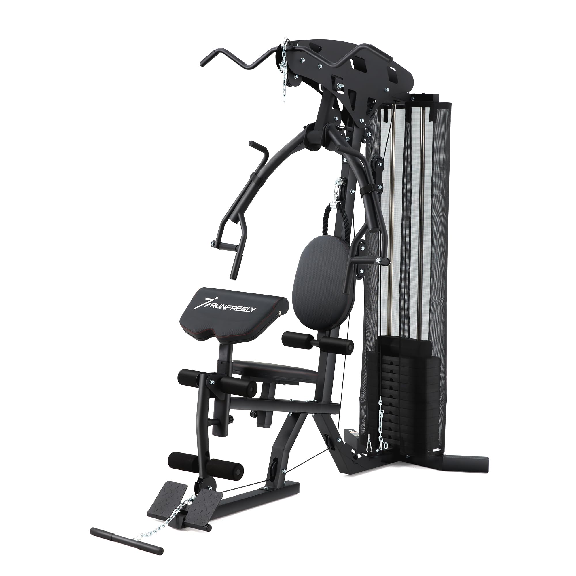 Buy Home Gym Station with 150LBS Weight Stack, Multifunction Cable ...
