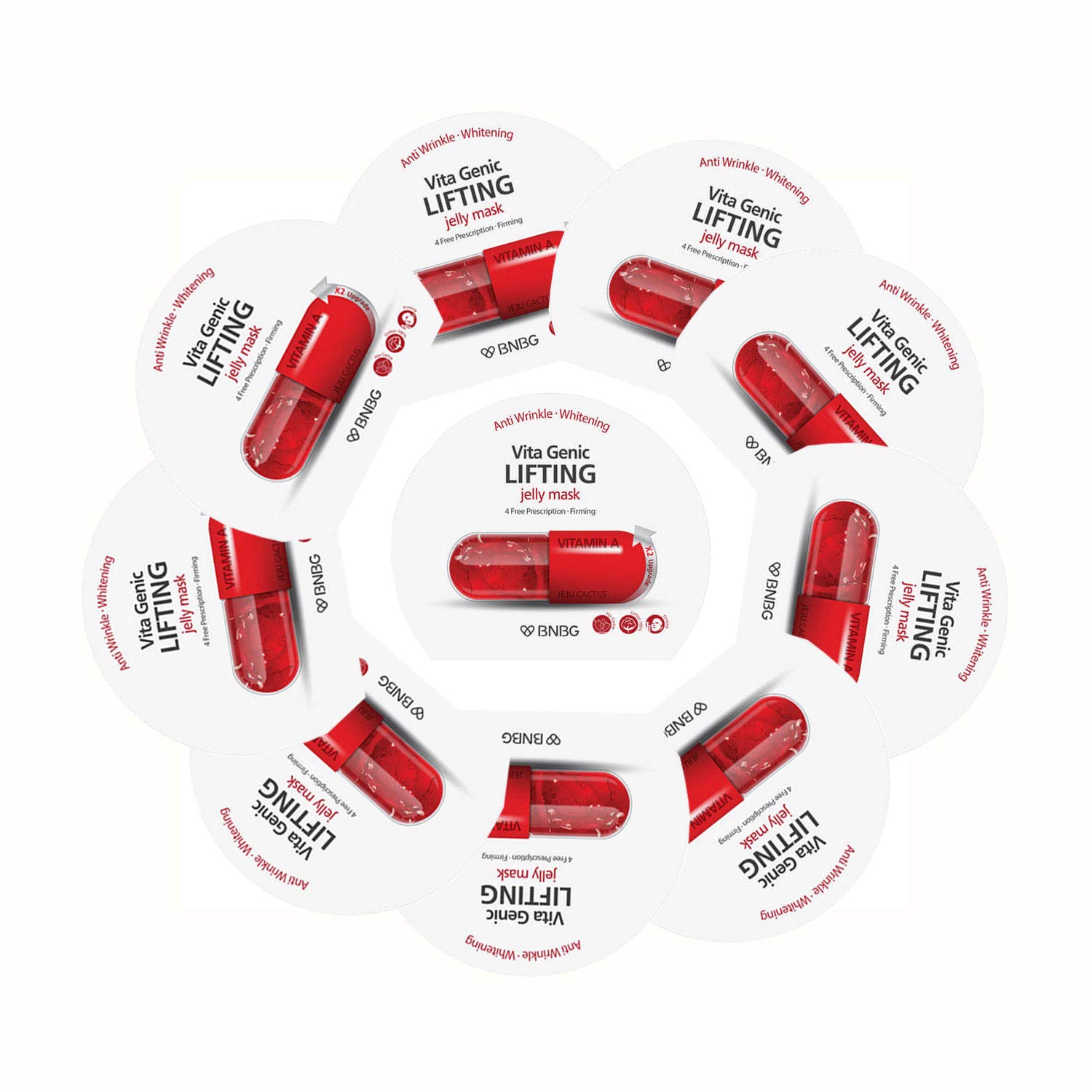 Amazon.com : BNBG Vita Genic Lifting Jelly Facial Mask Firming 10ea ...