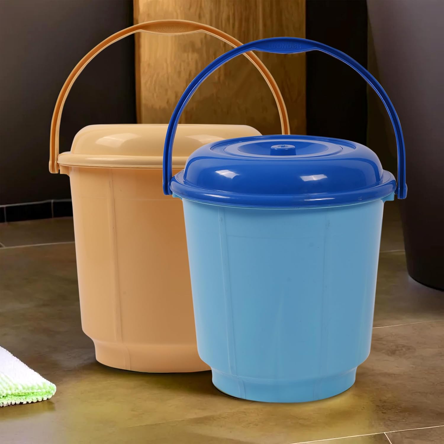 Kuber Industries Pack of 2 Bucket | 18 Liter Bucket for Bathroom ...