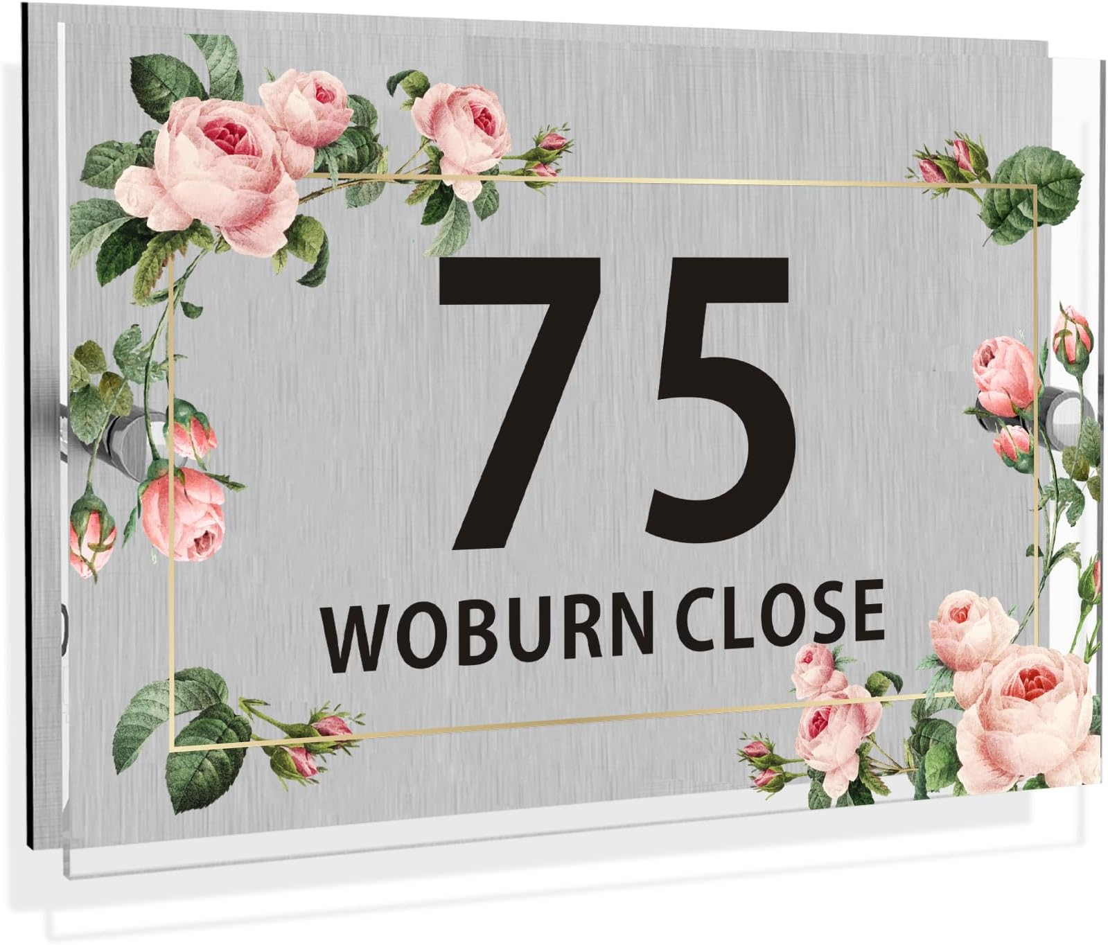 Personalised House Numbers Plaques Acrylic Door Number Plaques for Wall ...