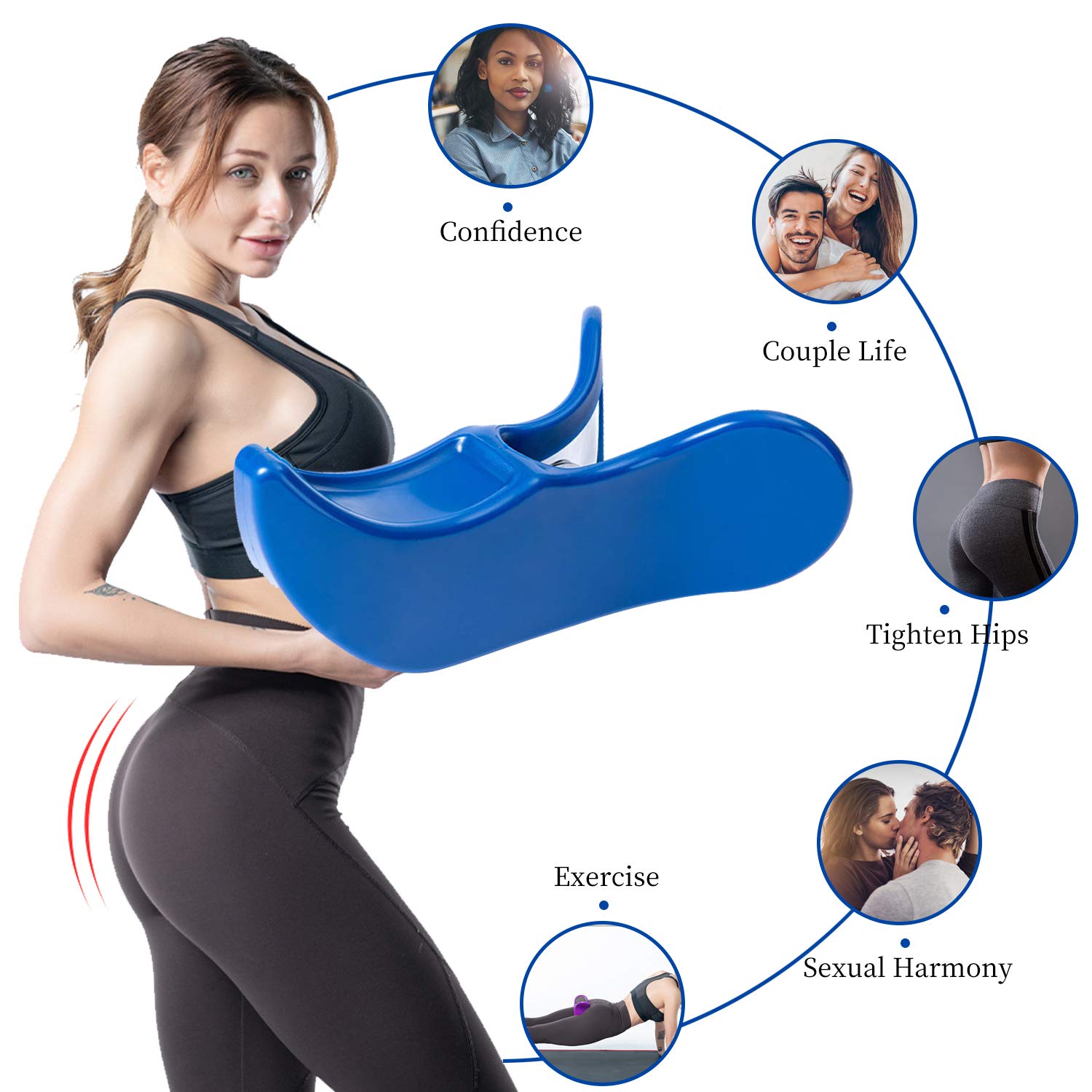 Kegel Pelvic Floor Trainer For Women With Counter, Inner Thigh Muscle ...
