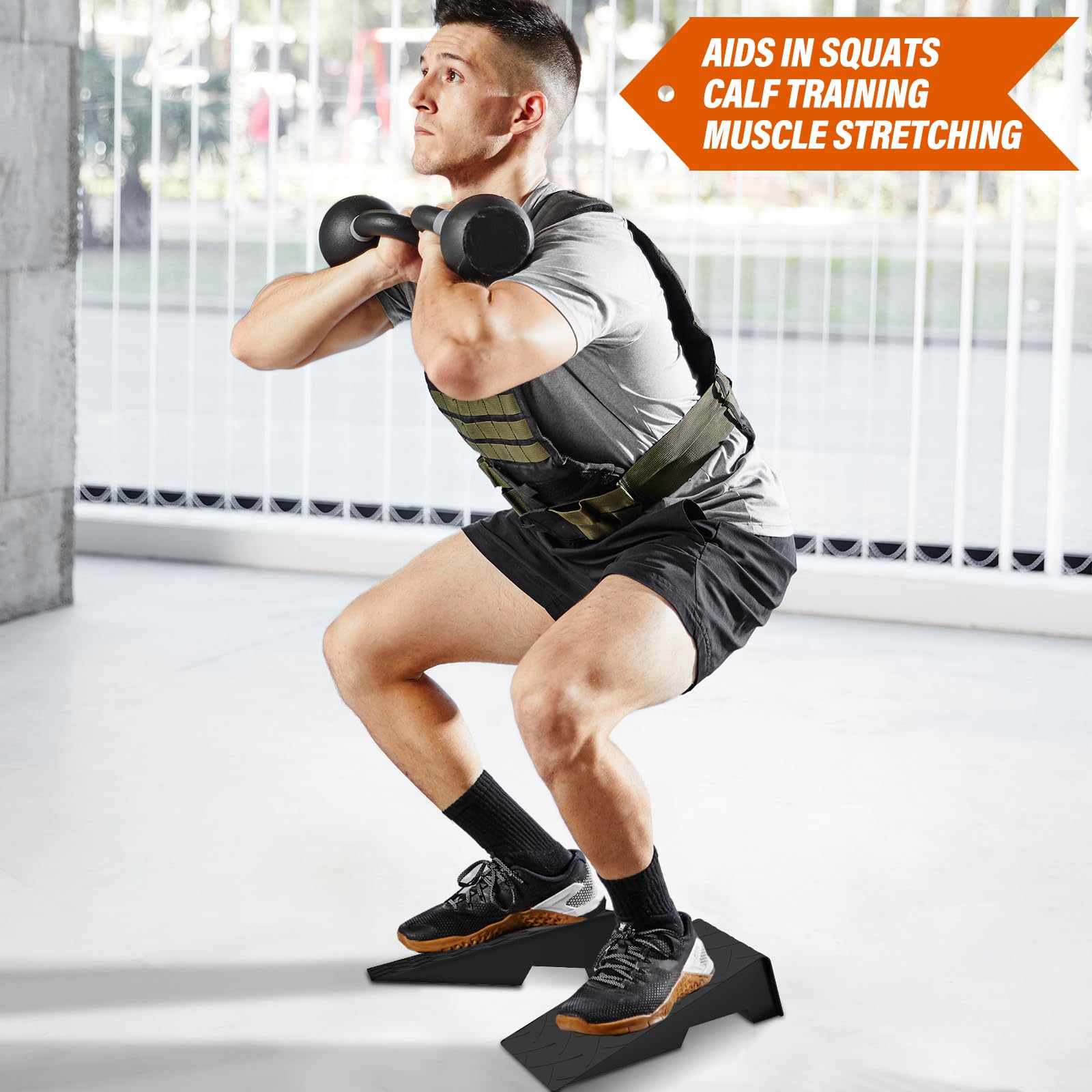 Snapklik.com : Raweao Squat Wedge Set - 2 Pack Large Size Squat Wedges
