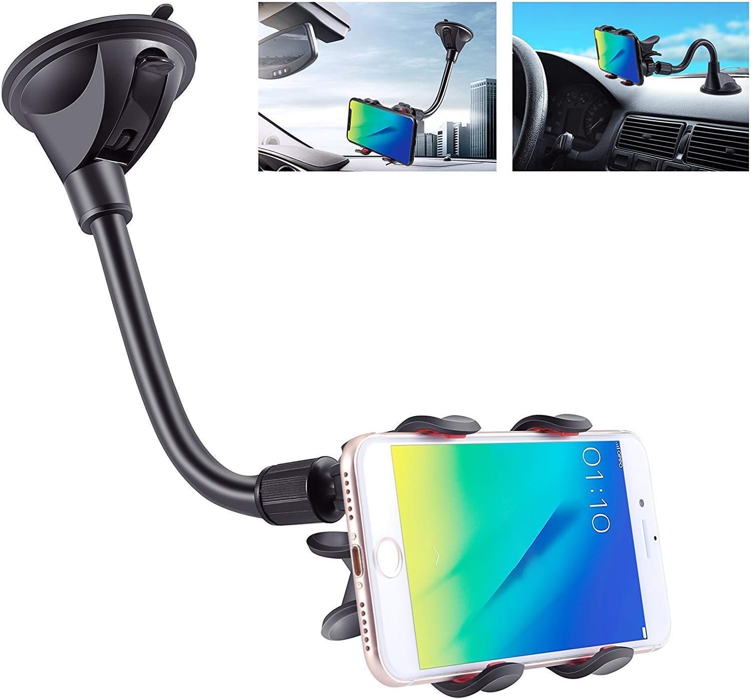 Amazon.com: IPOW Upgraded X-Shaped Double Clamp Universal Long ...