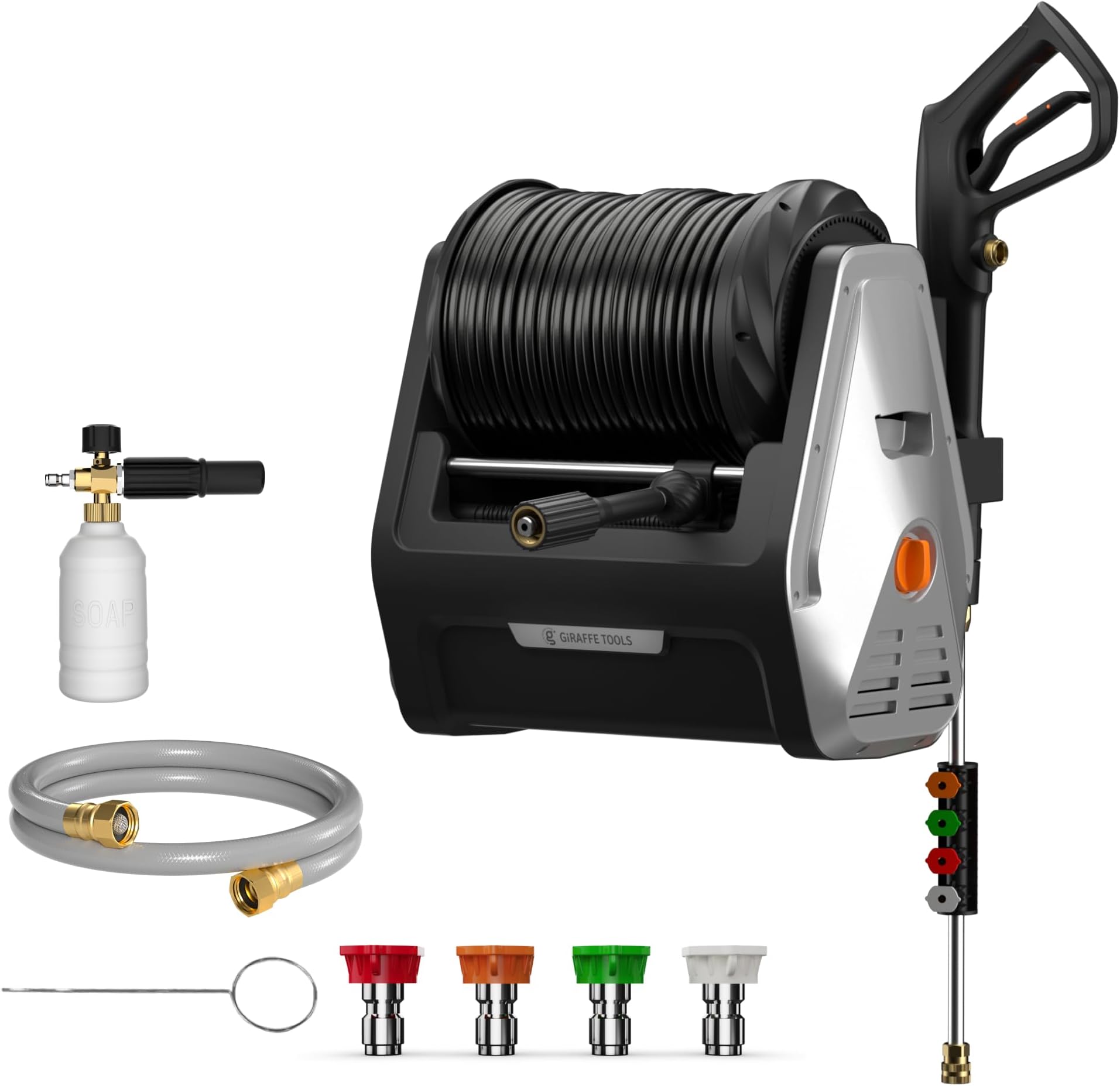 Amazon.com : 4500PSI Electric Pressure Washer, Huanherad 2024 Newest 4 ...
