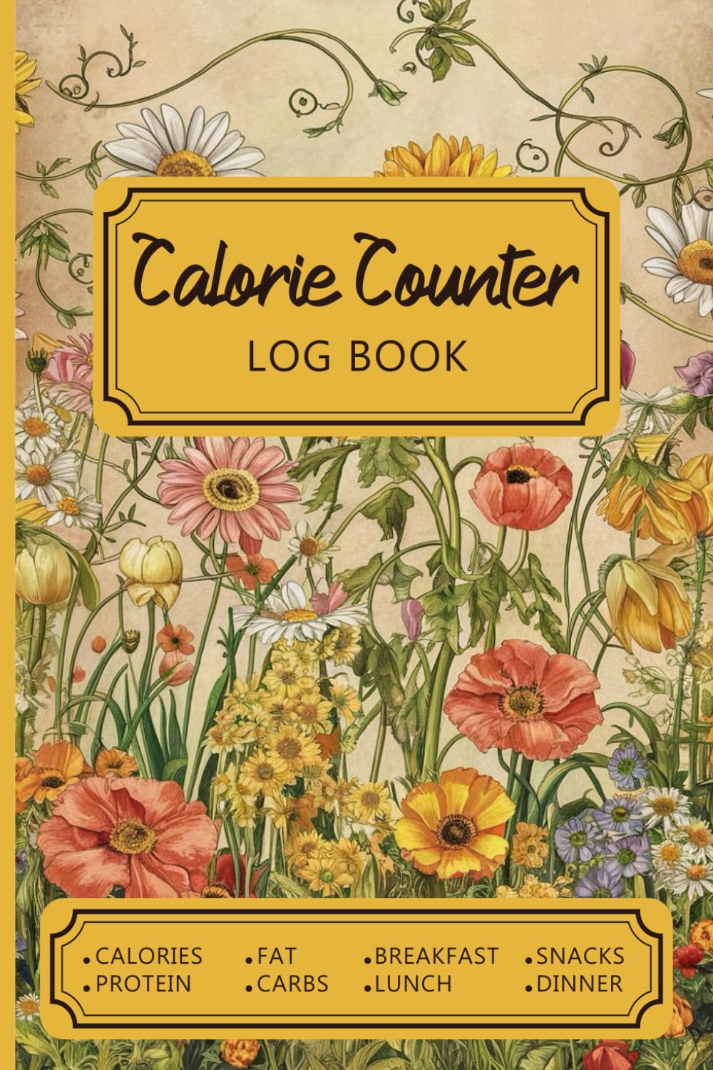 Calorie Counter Log Book: Nutrition Log Book Weight Loss Diary with ...