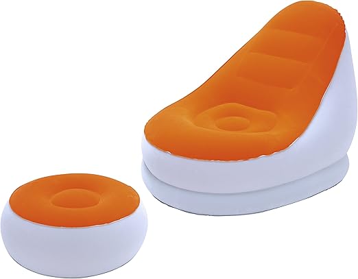 Amazon.com: Bestway Comfort Cruiser Inflatable Chair Orange : Home ...