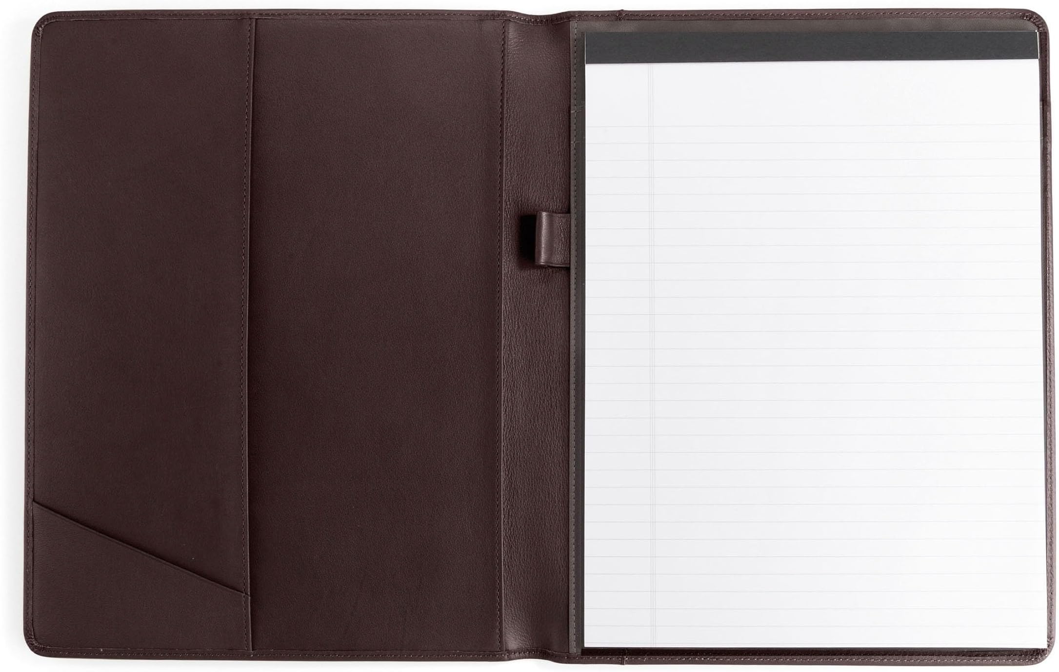 Amazon.com : Leatherology Brown Standard Padfolio with Pen Loop ...