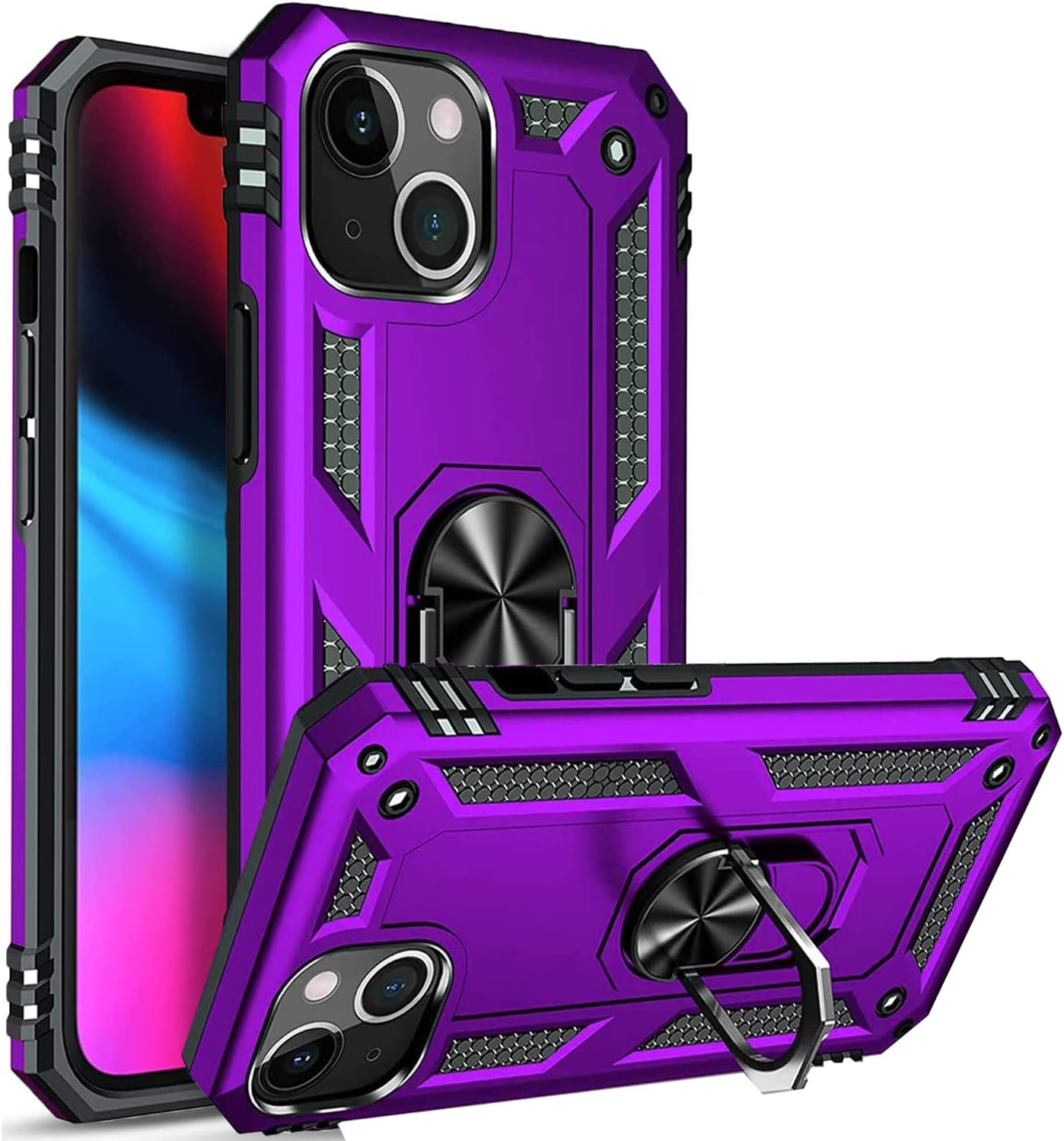 Amazon.com: Dionsibei Military Grade Drop Impact for iPhone 14 Case 360 ...
