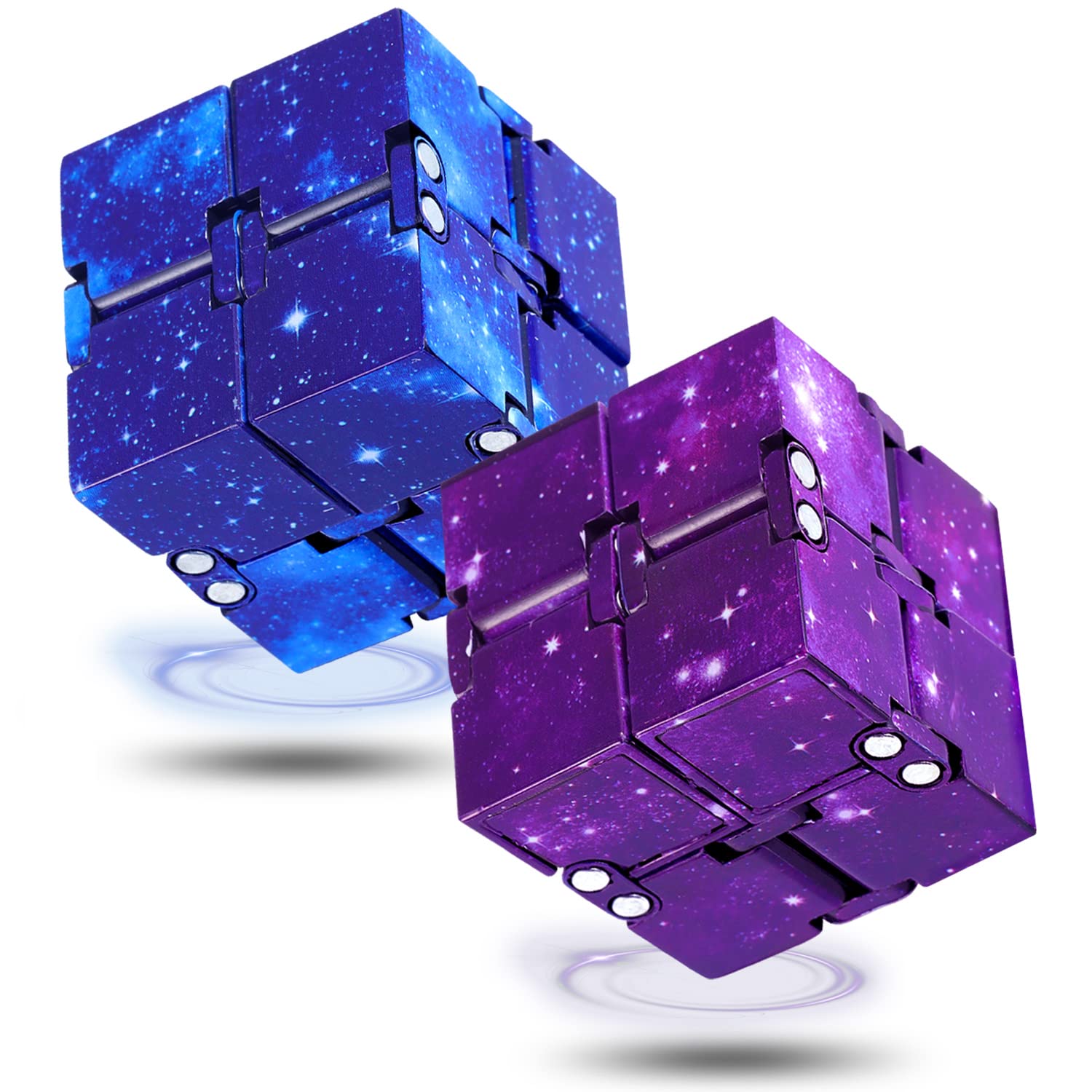 Buy Infinity Cube Fidget Toy, 2PCS Finger Fidget Toys, Stress and ...