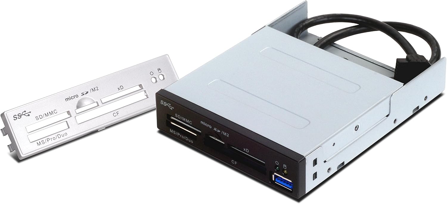 Amazon.com: Silverstone Tek Premium 3.5-Inch Front Bay Card Reader with ...