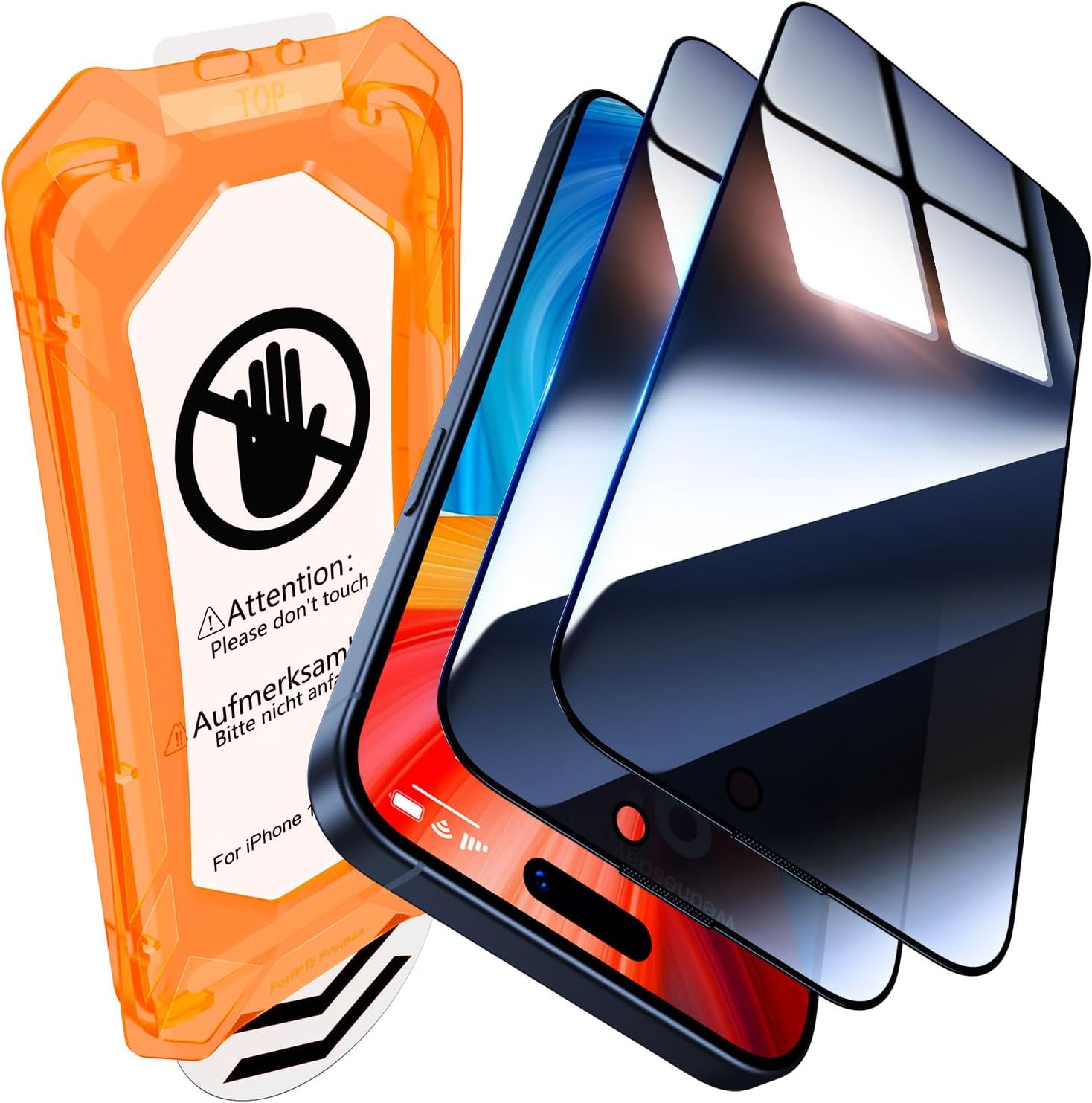 Amazon.com: UniqueMe for iPhone 15 Pro Max Privacy Screen Protector ...