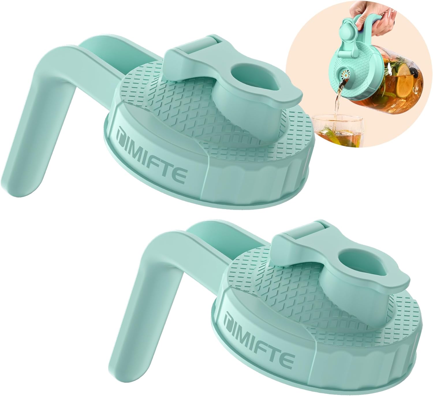 Amazon.com: TIMIFTE Mason Jar Pour Spout Lid with Ergonomic Handle, V ...