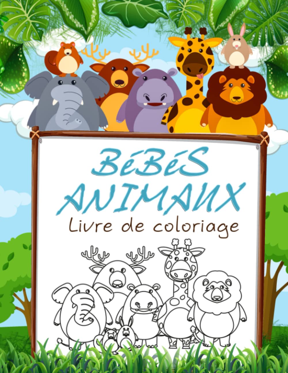 Buy Livre de coloriage des bébés animaux: Différentes races d'animaux à ...