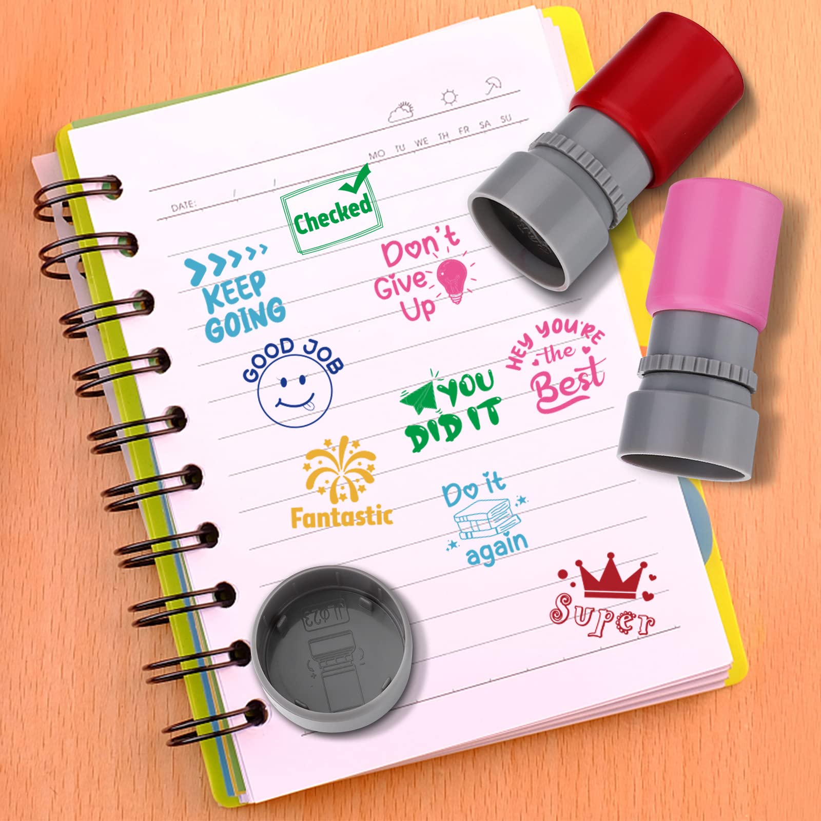 Snapklik.com : 12 Pieces Teacher Stamps - Classroom Must Haves For ...