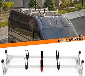 Amazon.com: MELIPRON Steel Cargo Van Roof Ladder Rack Compatible with ...