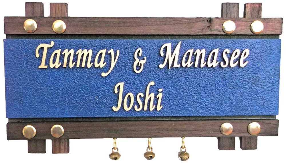 Buy Handworkz Wood Name Plate Blue 7 Inch X 12 5 Inch X 1 1 Inch buy-handworkz-wood-name-plate-blue-7-inch-x-12-5-inch-x-1-1-inch
