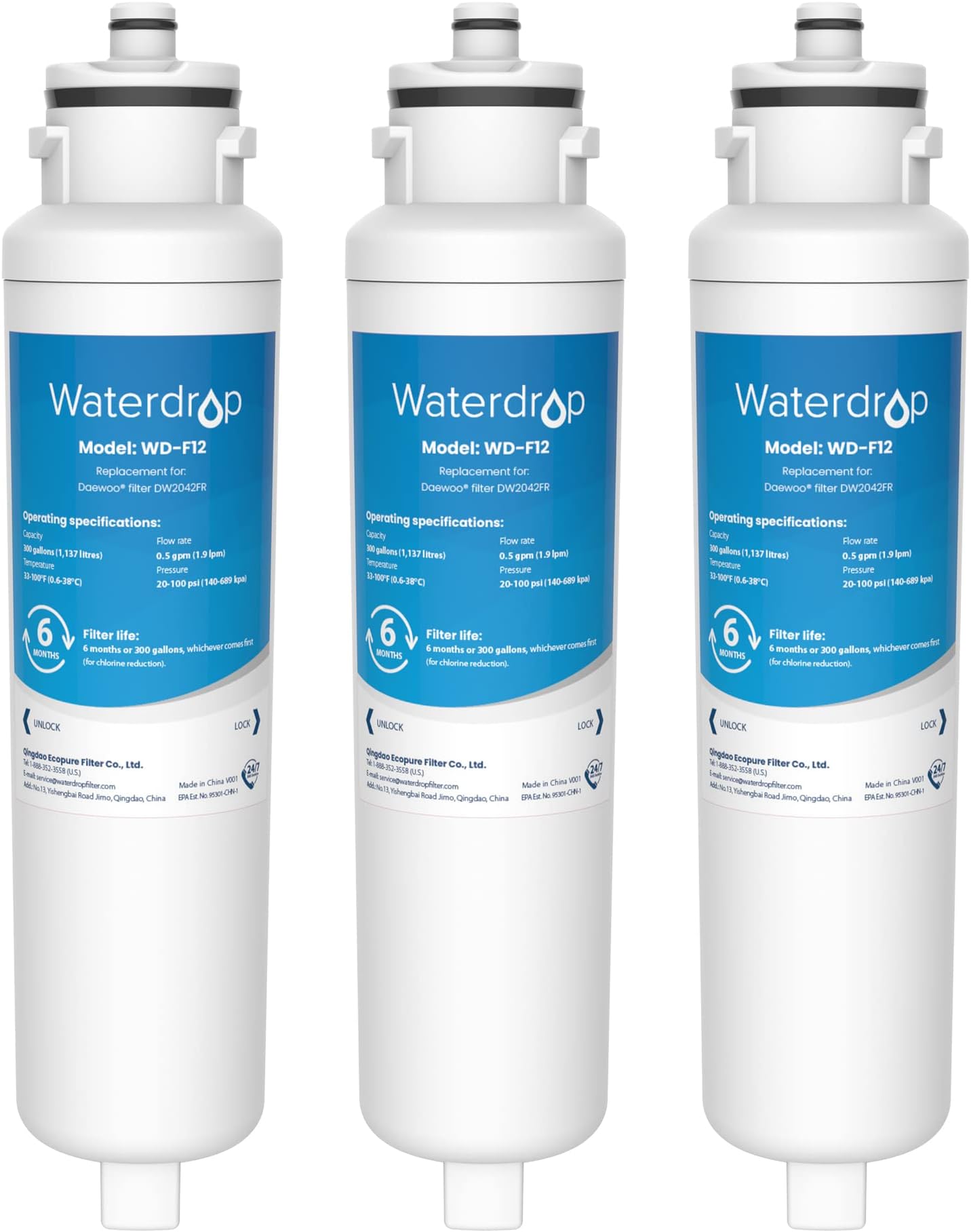 Amazon.com: WaterSentinel WSH-1 Refrigerator Replacement Filter Fits ...