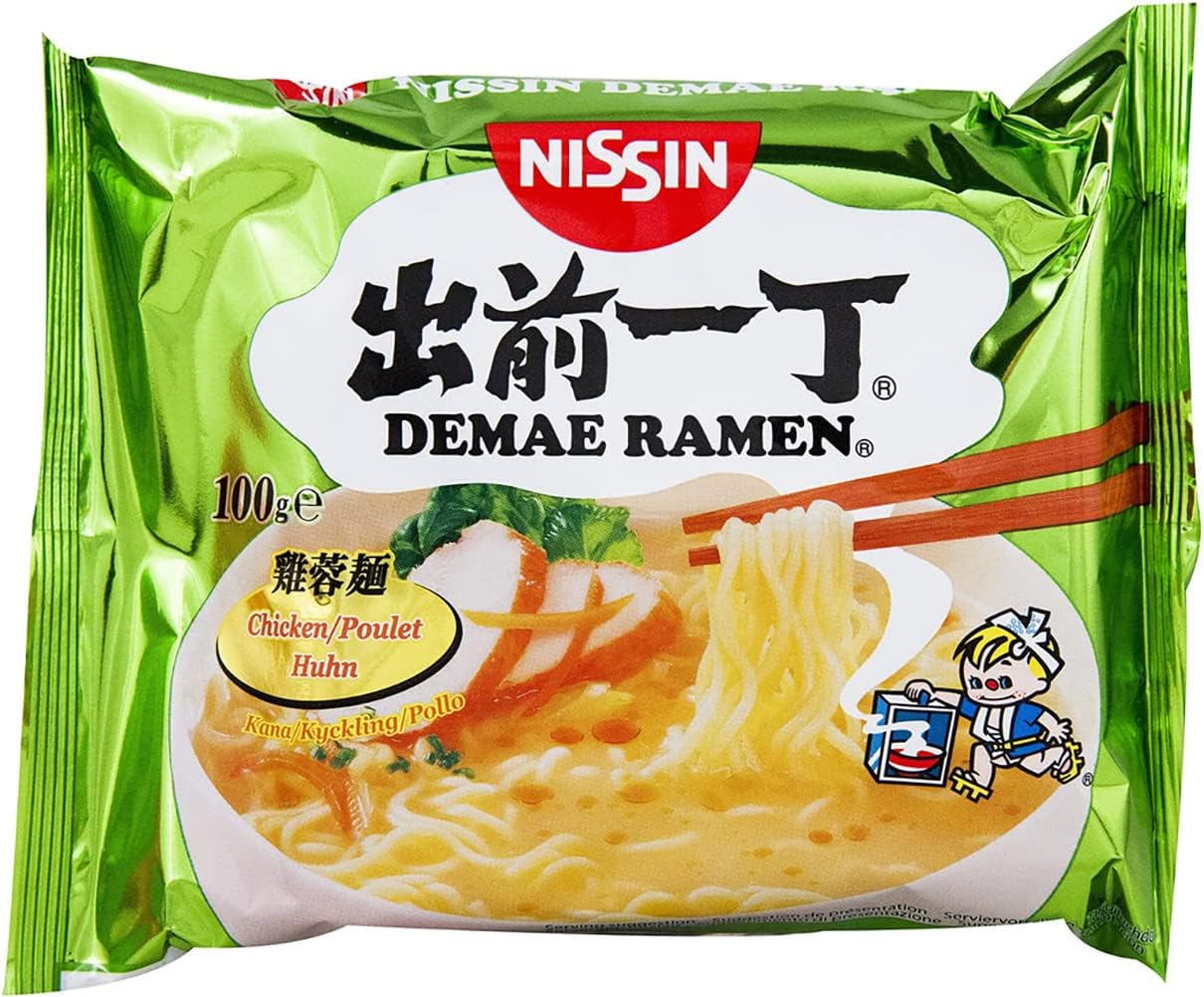 Nissin Nouilles Instantanées Poulet Demae Ramen, Ramen Japonais au goût ...