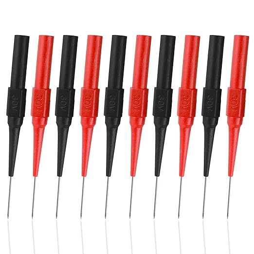 Jeffdad 10 Pcs Test Back Probe Pin, 0.7mm Wire Piercing Probe Pin ...