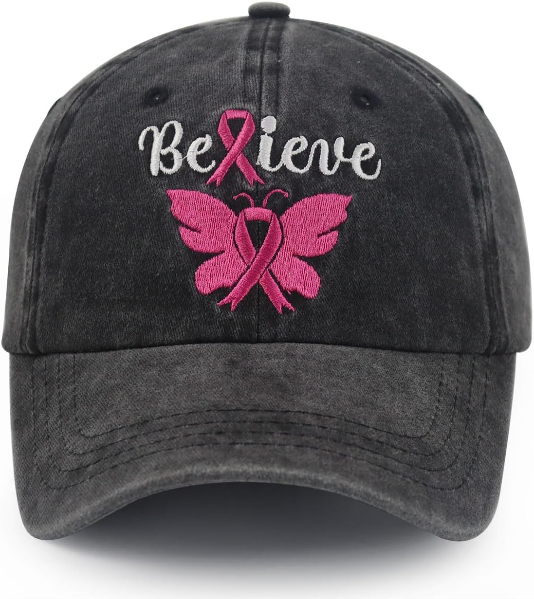 Breast Cancer Awareness Gift for Women, Pink Ribbon Believe Hat ...
