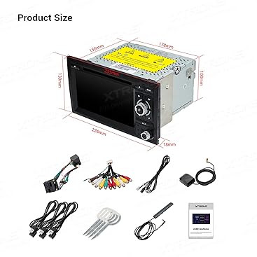 XTRONS 7" Android 9.0 4GB RAM 64GB ROM Autoradio mit Touch Screen Octa ...