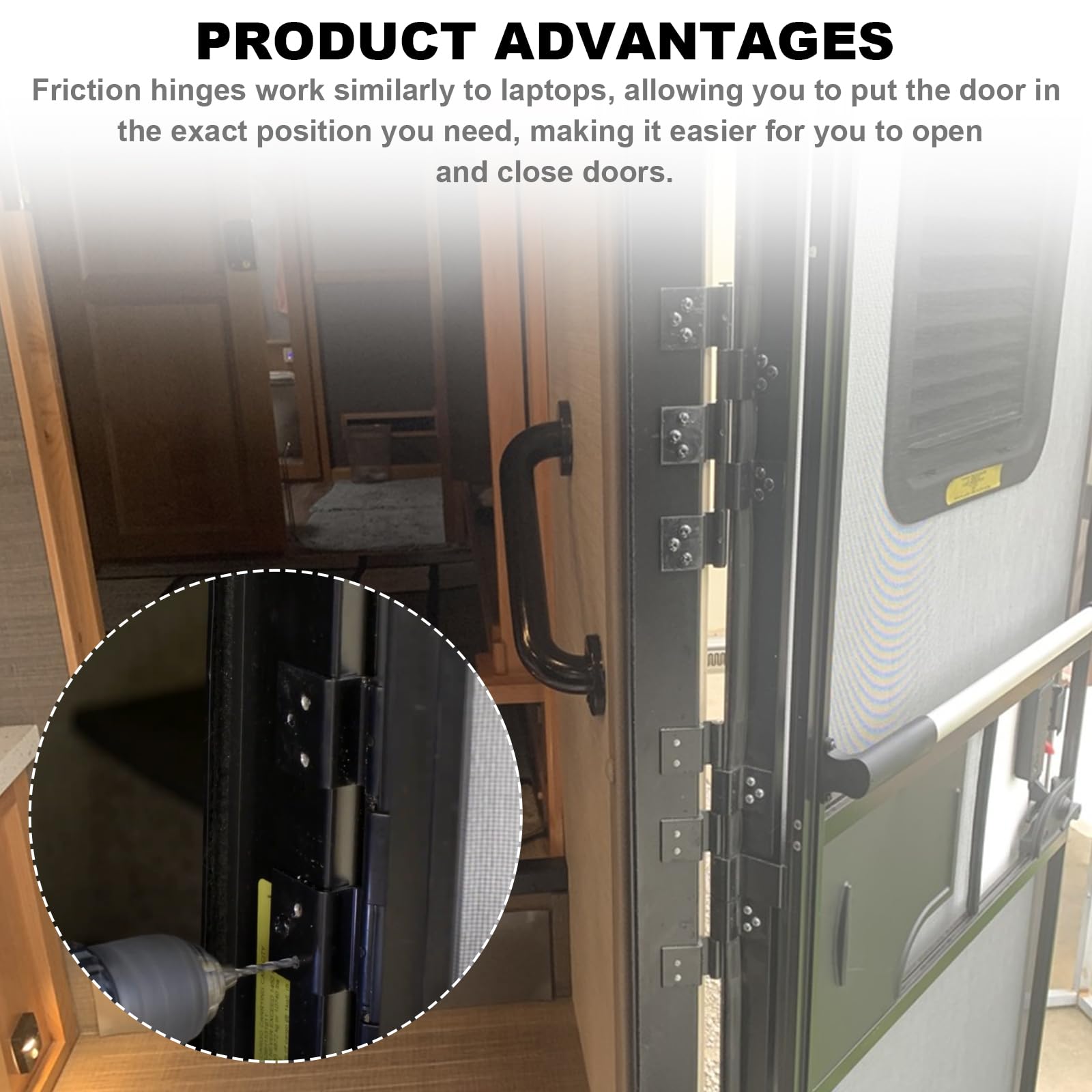 Snapklik.com : RV Entry Door Friction Hinge Kit