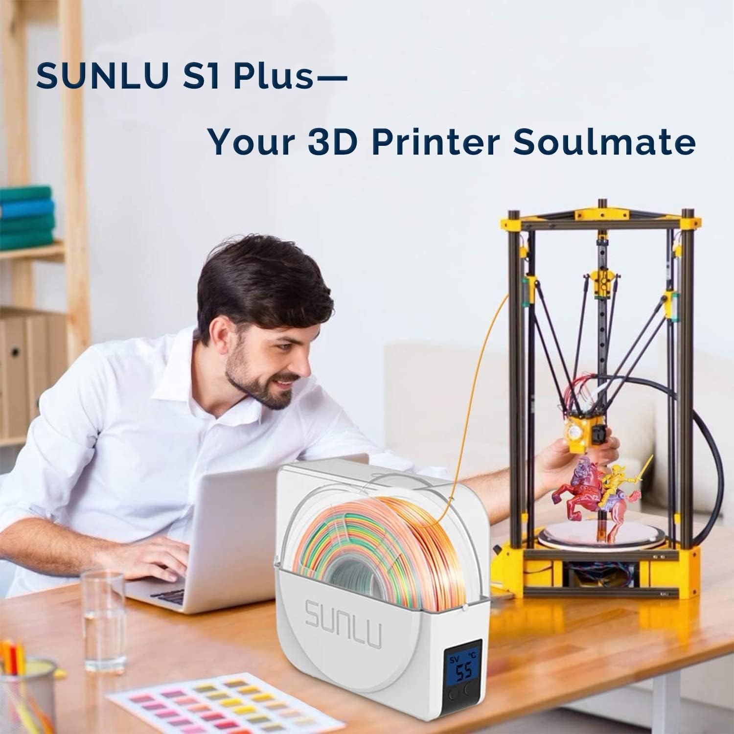 Review [Upgraded] SUNLU S1 Plus Filament Dryer Box with Fan for 3D ...