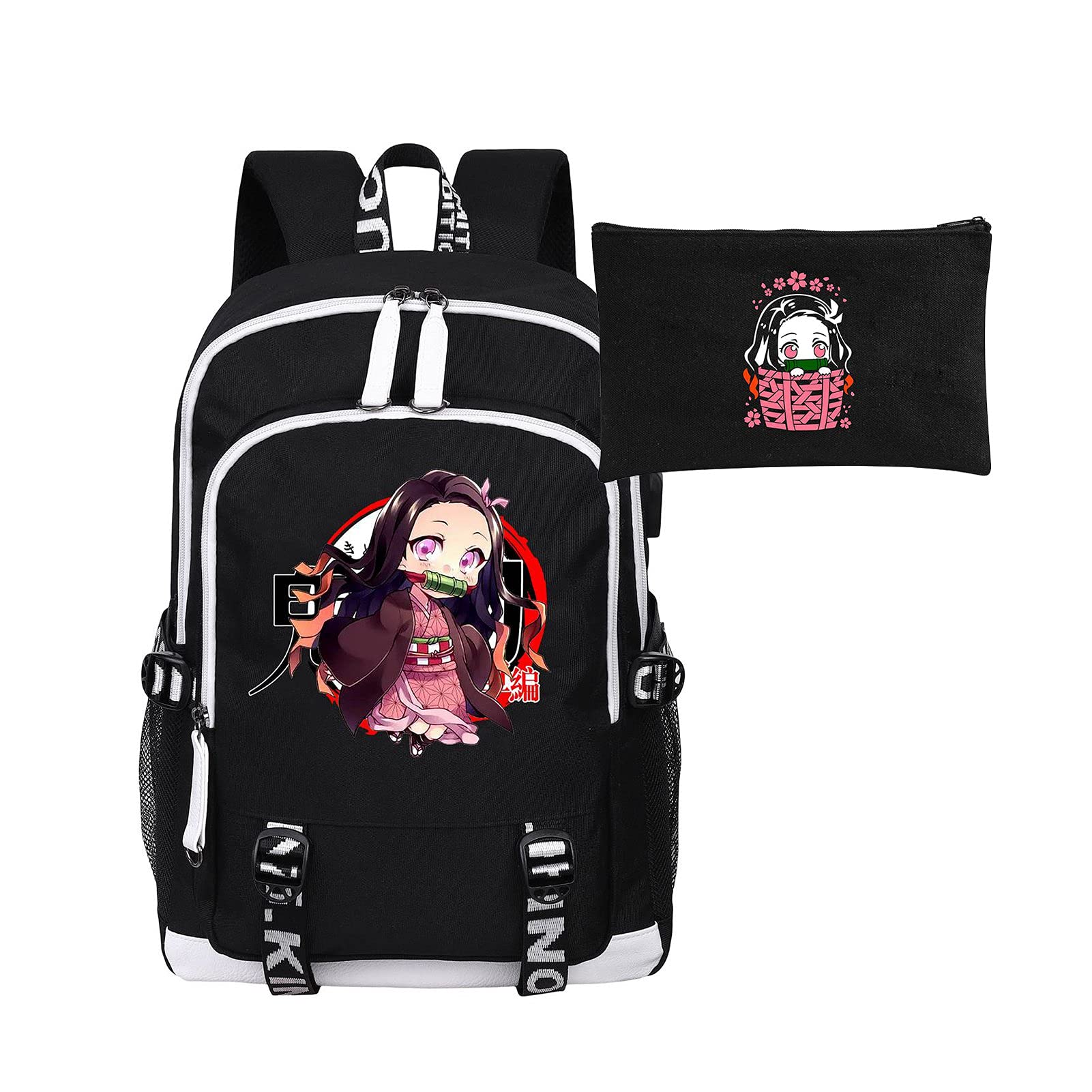 Buy GOTH Perhk Anime Backpack Demon Slayer Backpack Nezuko Tanjiro ...