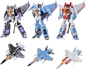 Transformer Toys G1 Animation Skywarp Starscream Thundercracker Action ...