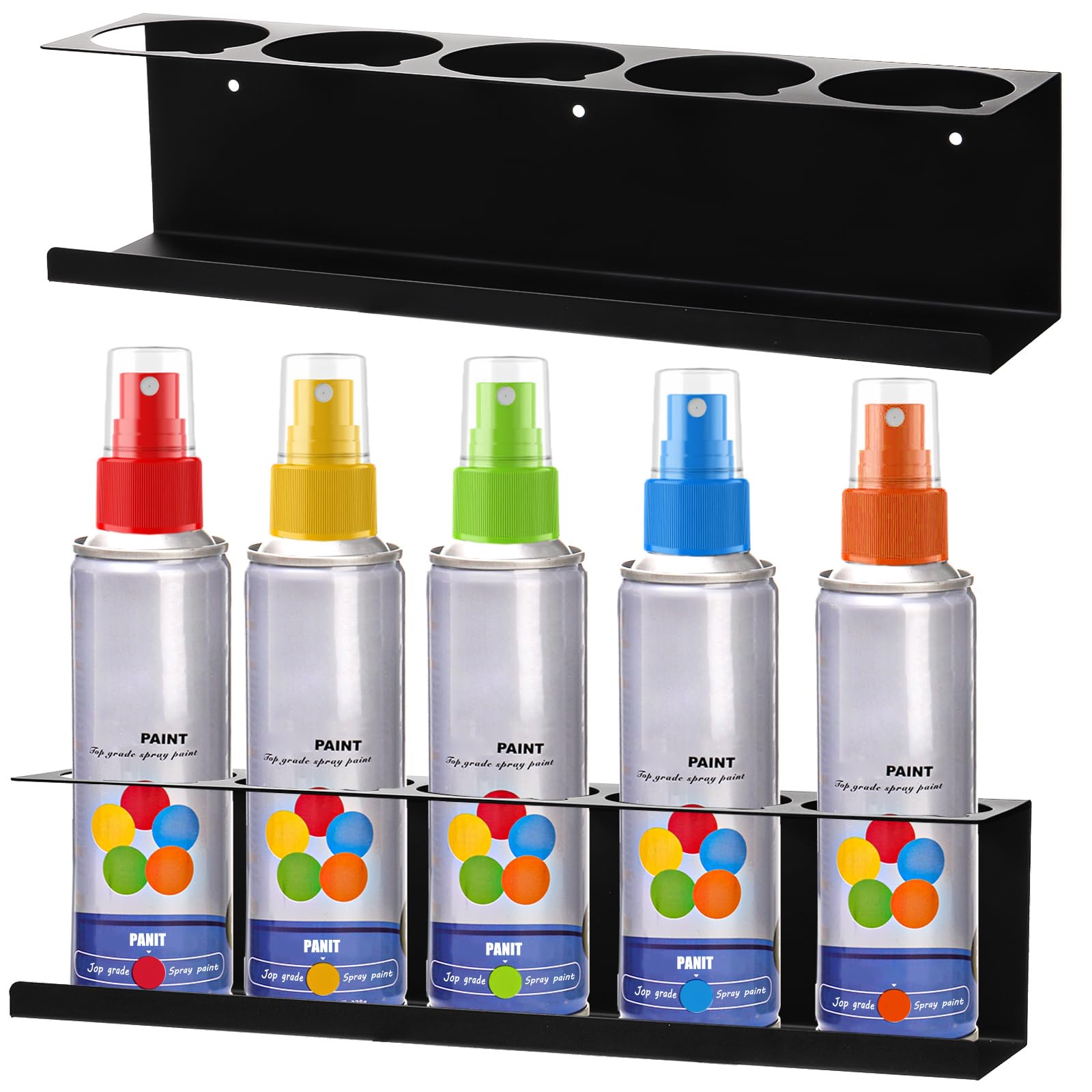 Amazon.com: Cedilis 2 Pack Aerosol Spray Can Holder Rack for 10 Cans ...