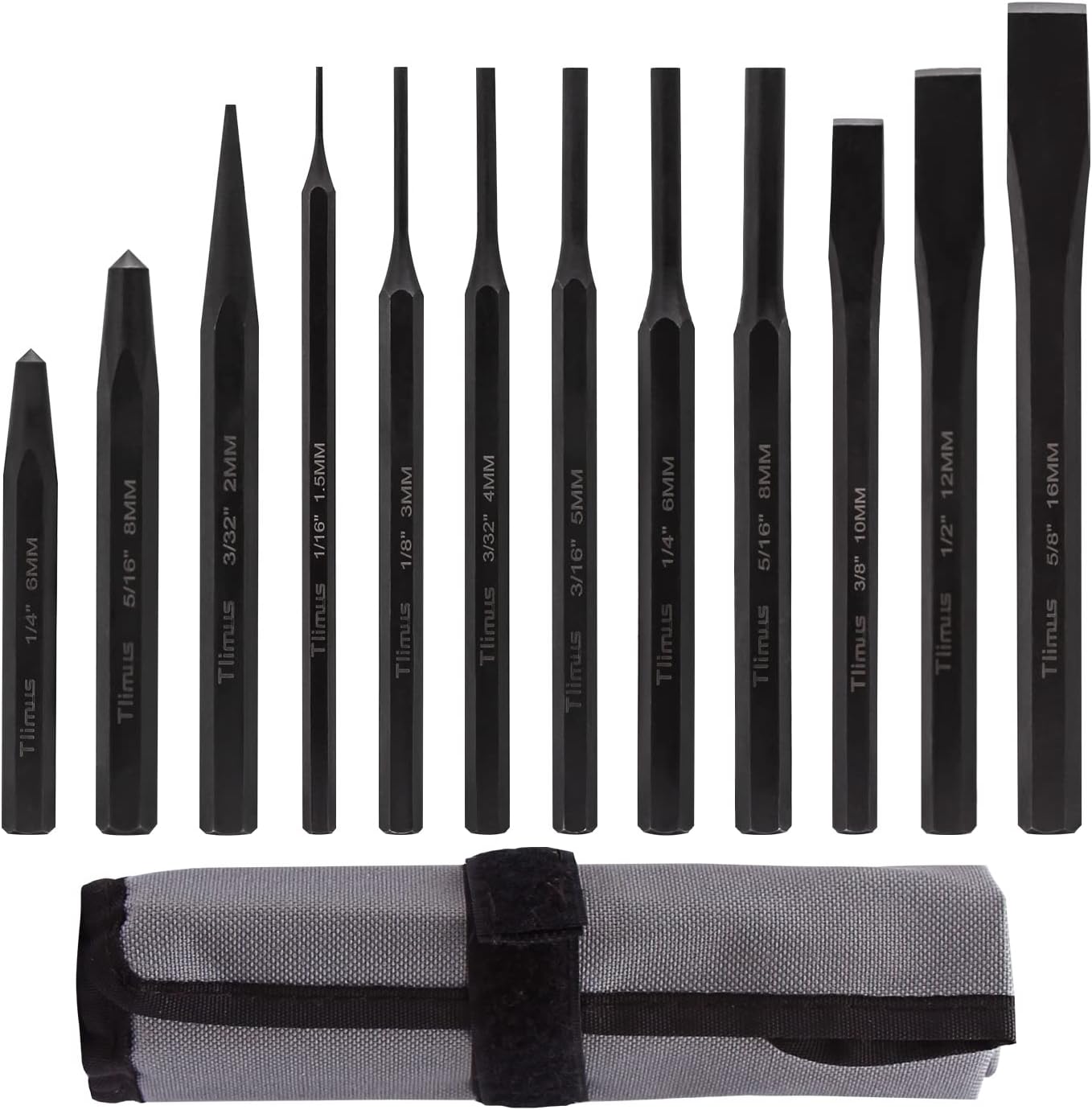XtremepowerUS 12-Pieces Professional Punch and Chisel Set Mechanics Pin ...