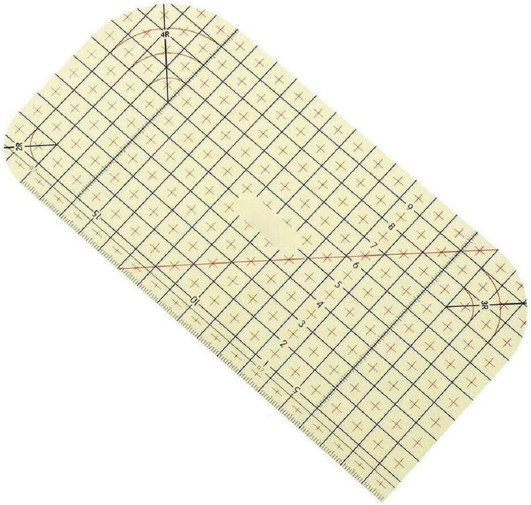 MTDH Hot Iron Ruler, Hot Patchwork Ruler with Double Color Grid Lines ...