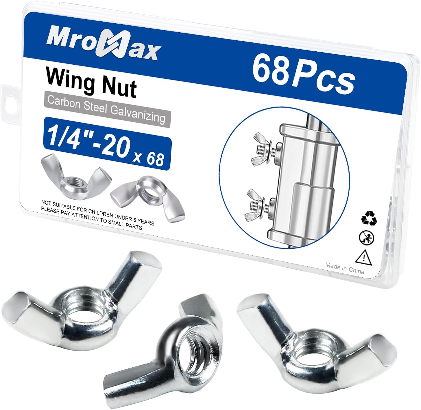 Amazon.com: Dorman 13551 Wing Nut Assortment-Various Thread Sizes ...