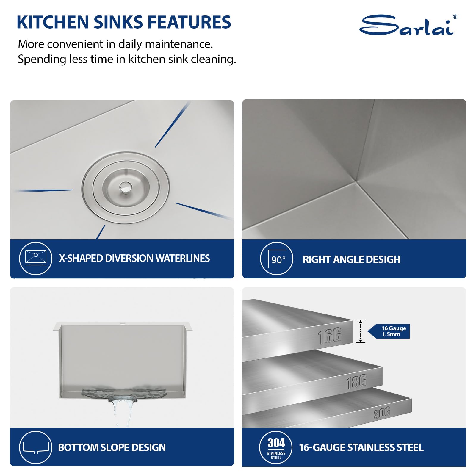 Snapklik.com : 12 Inch Deep Drop In Laundry Sink - 25x 22 Laundry ...