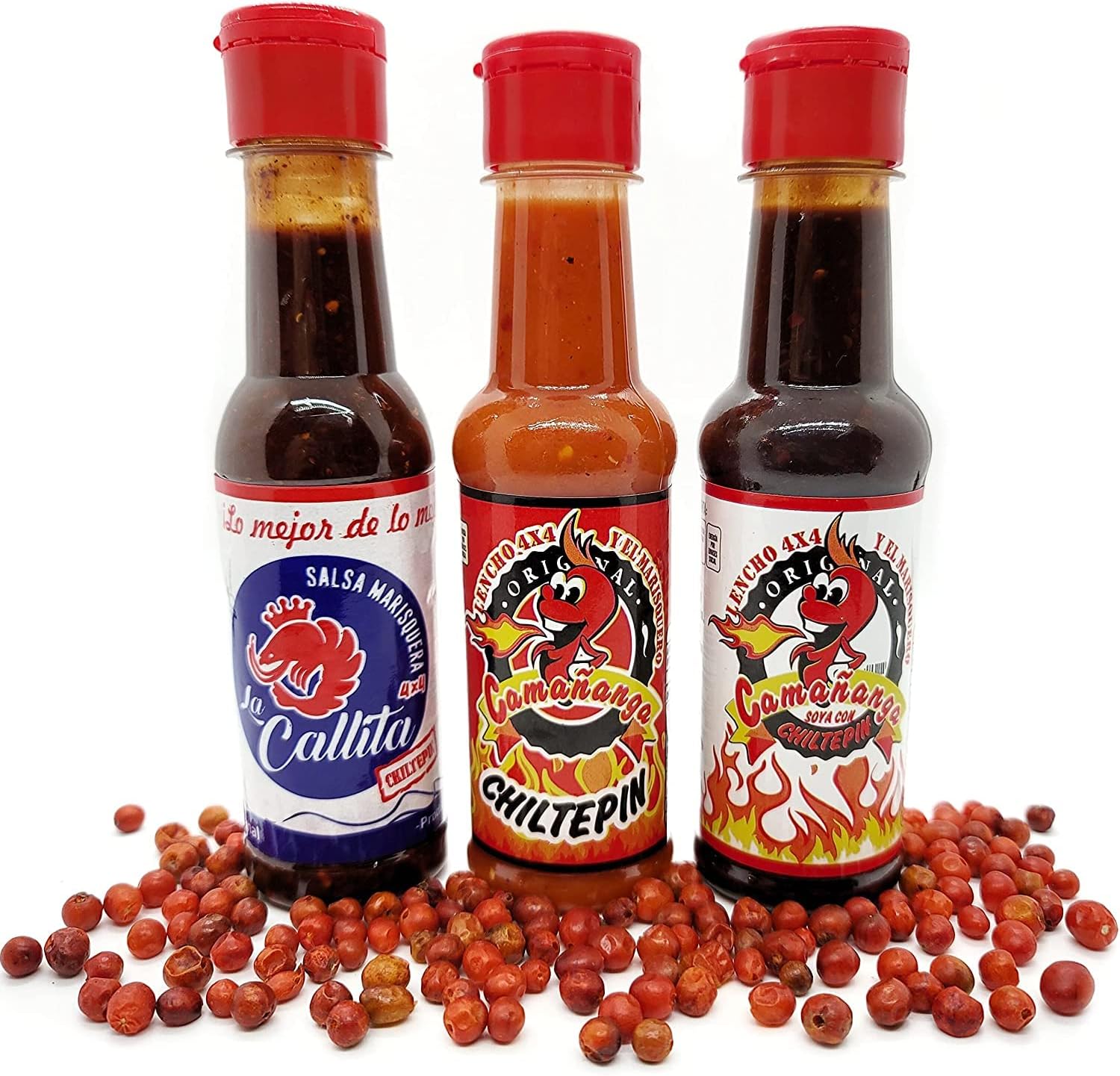 Amazon.com : DEMONIO MAYA HABANERO HOT SAUCE 3 PACK - RED, GREEN ...