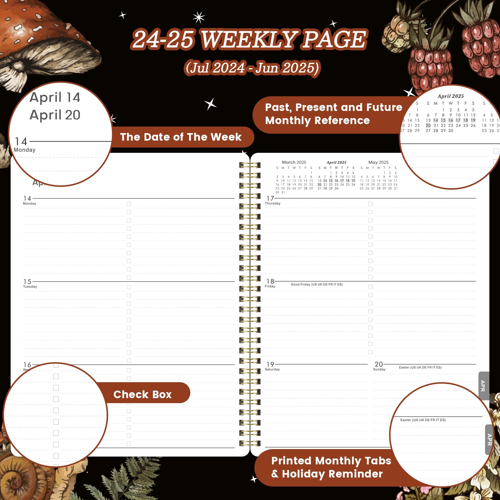 Snapklik.com : Planner 2024-2025 - Academic Planner From July 2024 ...