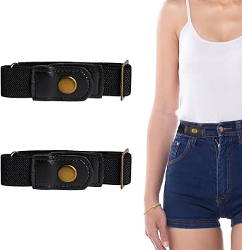 DIVINA VITAE No Buckle Belt Men Women, Adjustable No Buckle Stretch ...