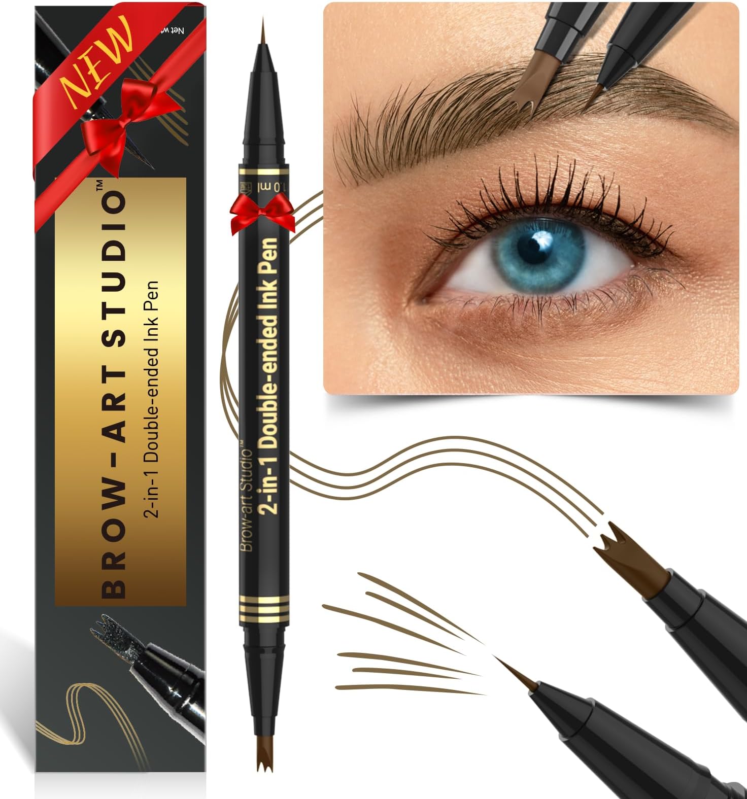 Amazon.com : iMethod Microblading Eyebrow Pencil - Brow Pencil 2-in-1 ...