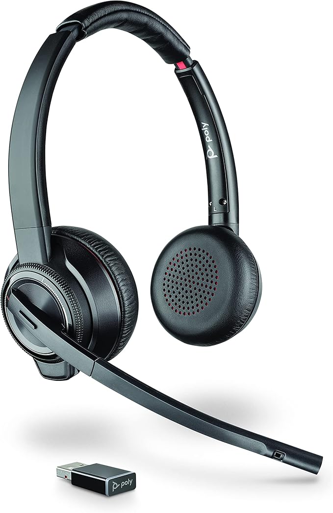 Plantronics Savi 8220 UC USB-A DECT Auriculares estéreo inalámbricos ...