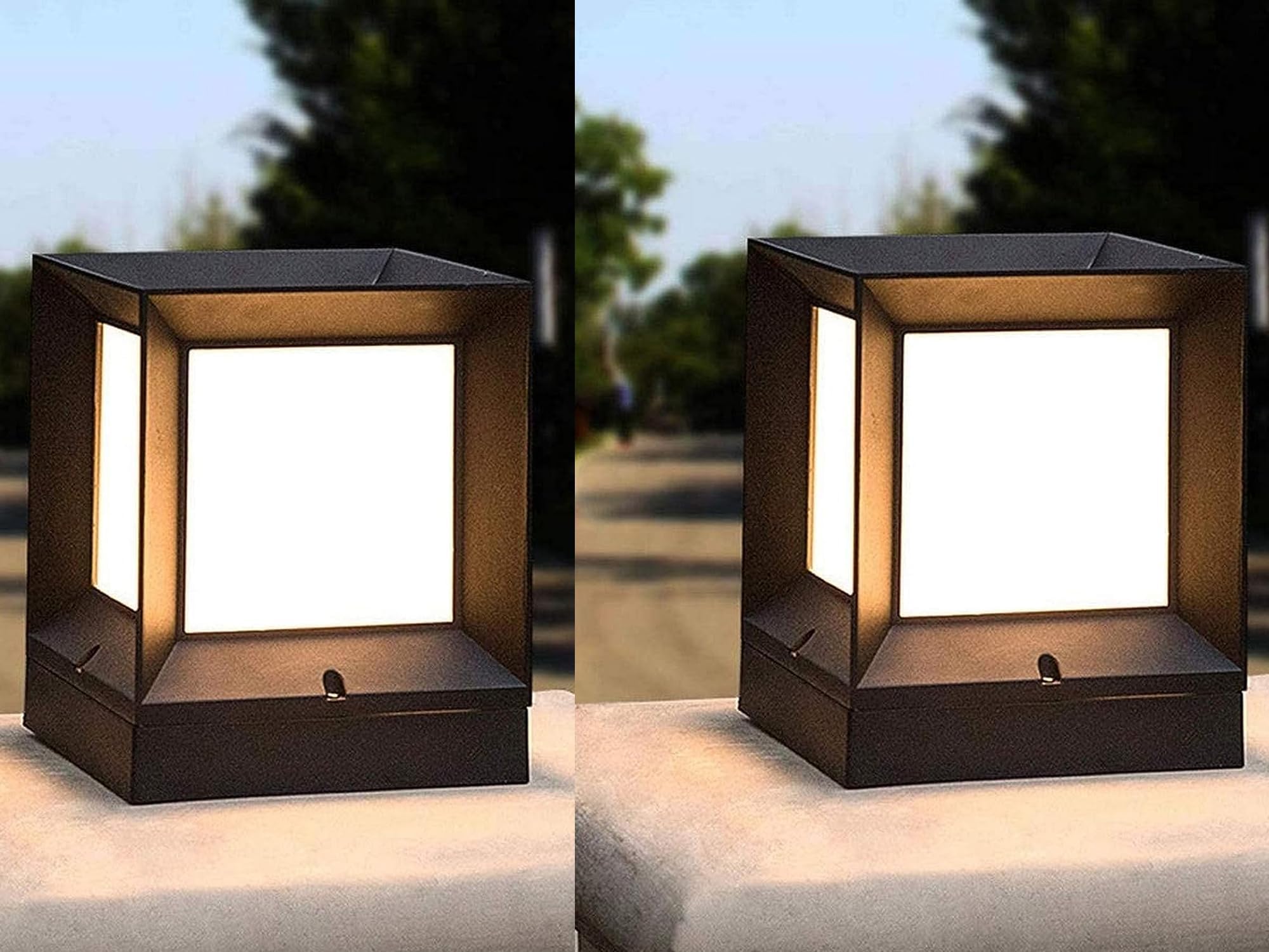 SINOMAN Metal and Glass Unbreakable Gate Light for Home Gate Waterproof ...