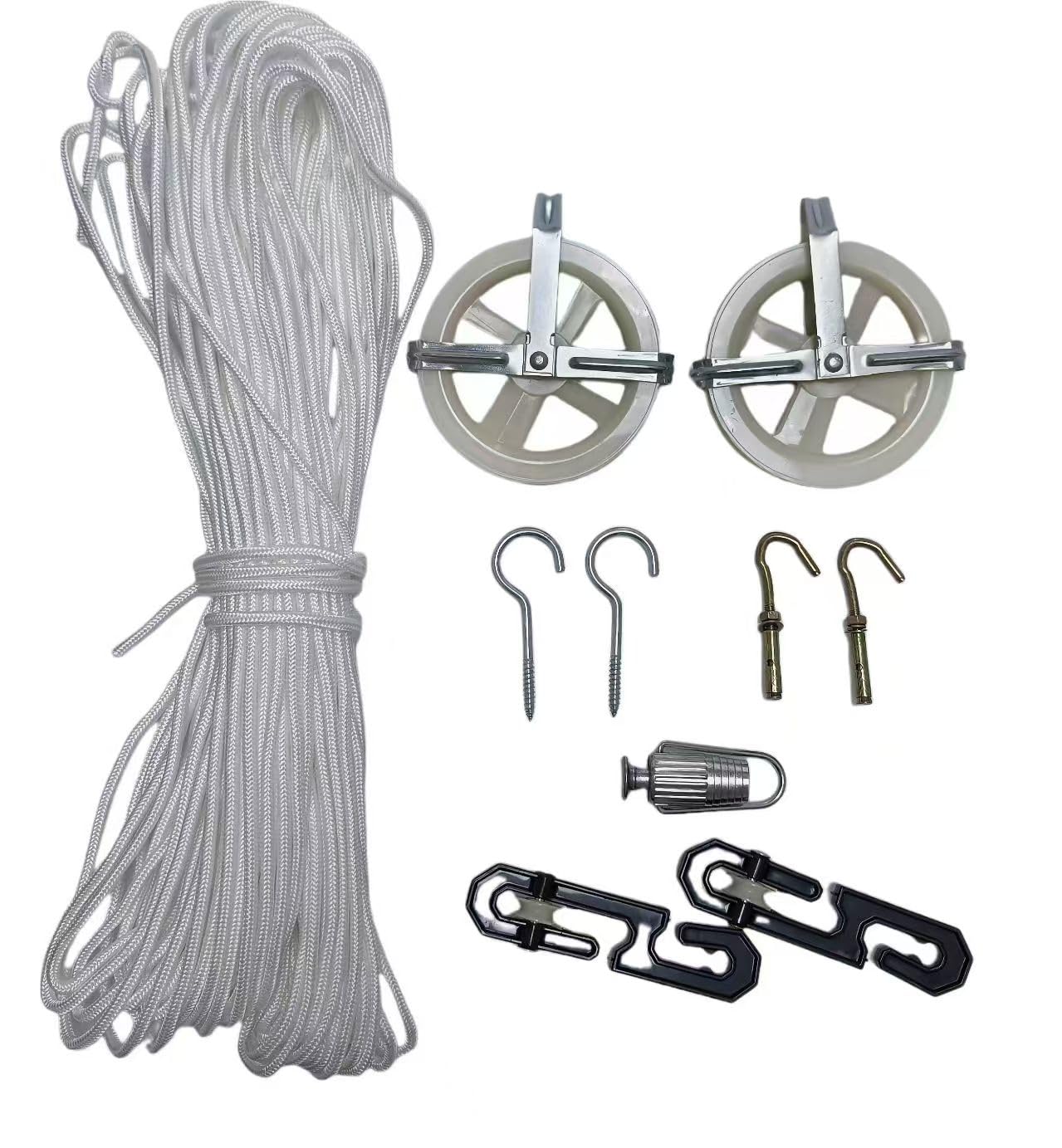 Amazon.com: Outdoor Clothesline kit, Clothesline Pulley kit, 5 "Nylon ...