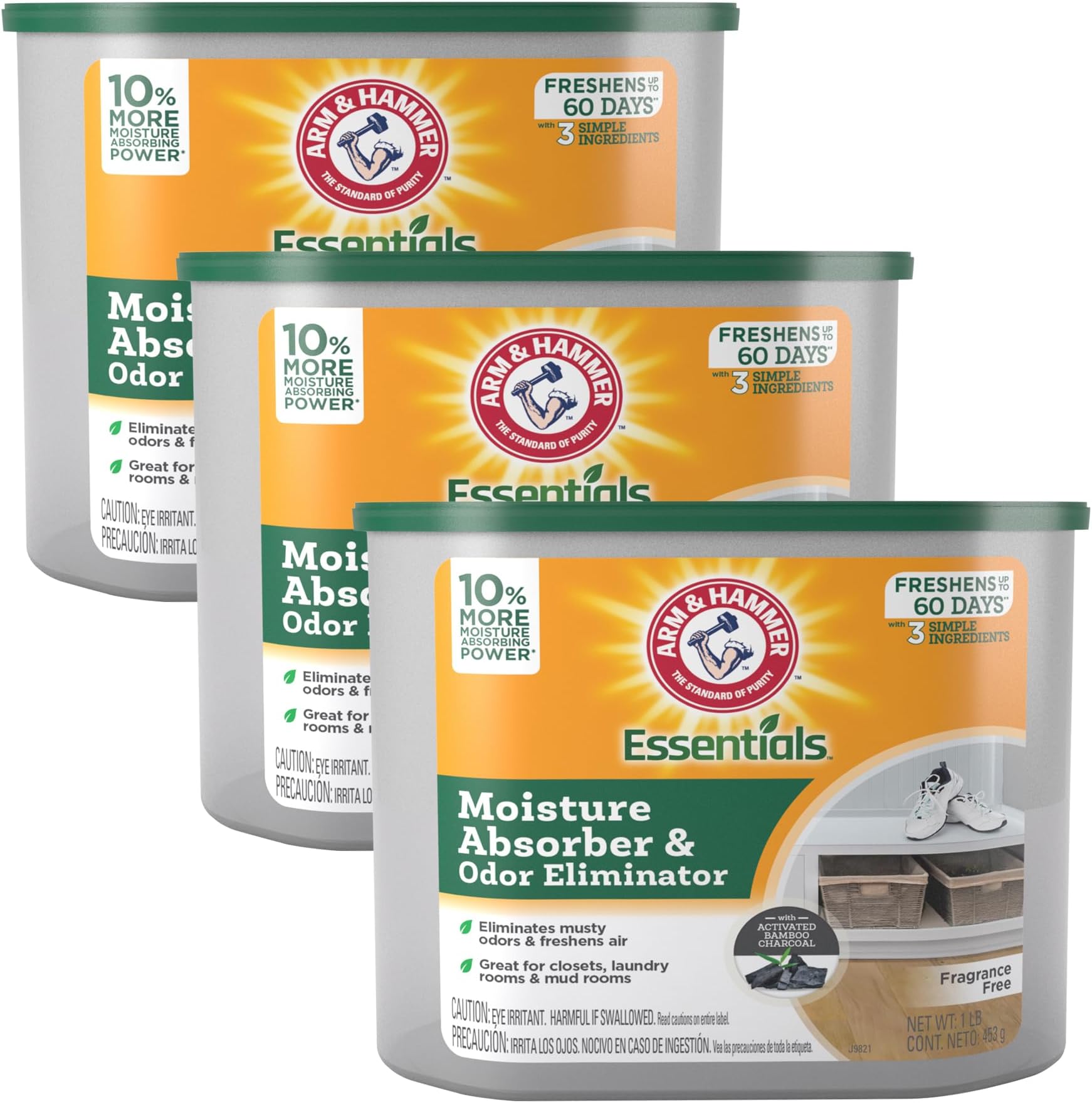 Amazon.com: Arm & Hammer Moisture Absorber & Odor Eliminator 14oz Tub ...