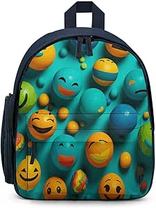 Amazon.com: SLKFJEWT Smiley Face Travel Backpack Casual Bag Lightweight ...