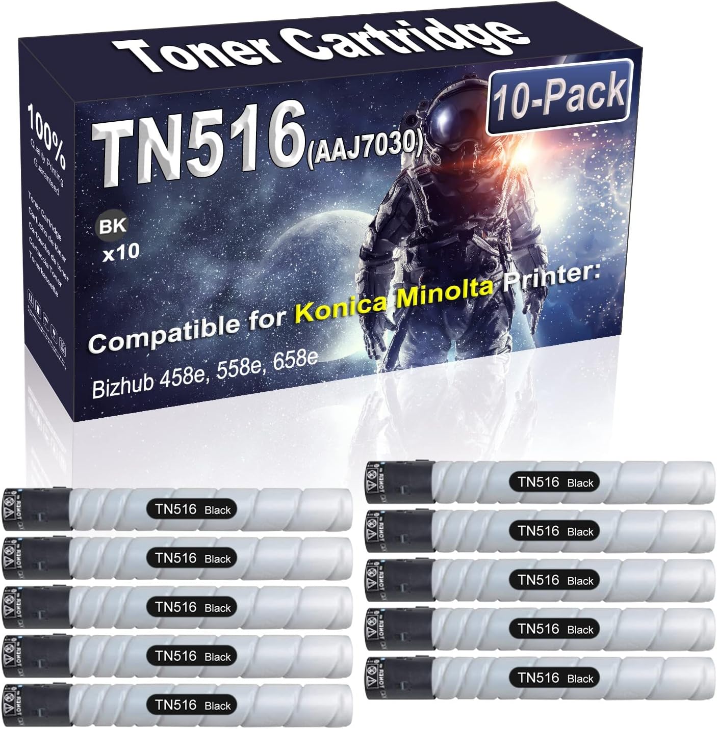 Amazon.com: Jullu 10-Pack Compatible High Capacity Bizhub 458e 558e ...