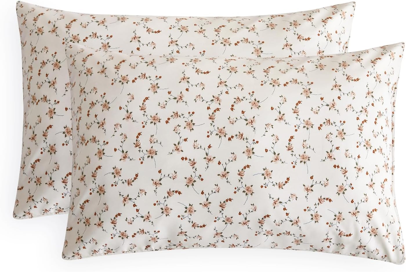 Amazon.com: Wake In Cloud - Floral Pillow Cases, Shabby Chic Coquette ...